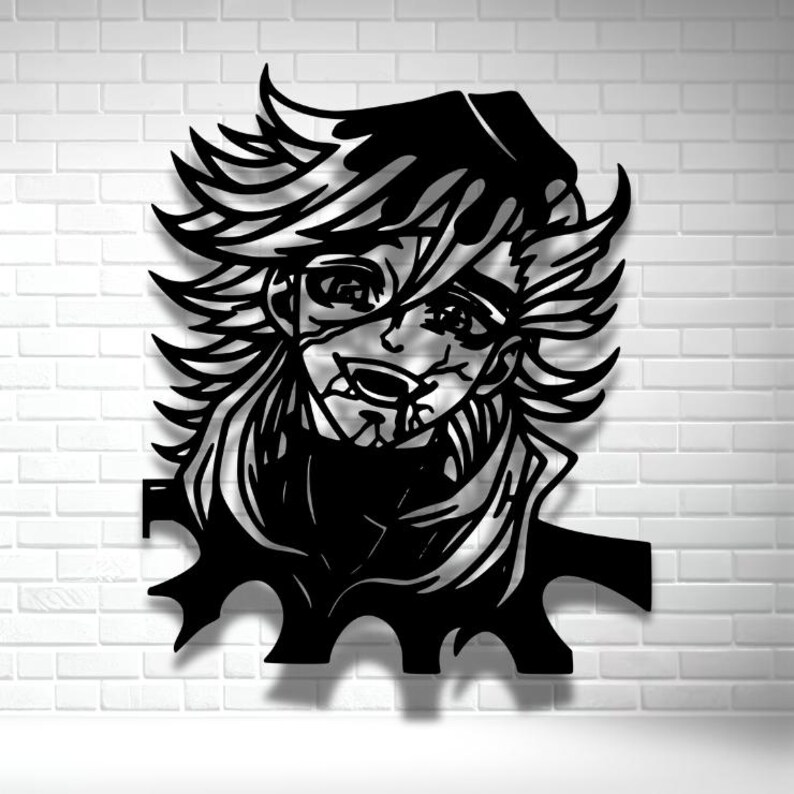 Douma SVG | Demon Slayer Wall Art | Anime Silhouette Cut File | Laser ...