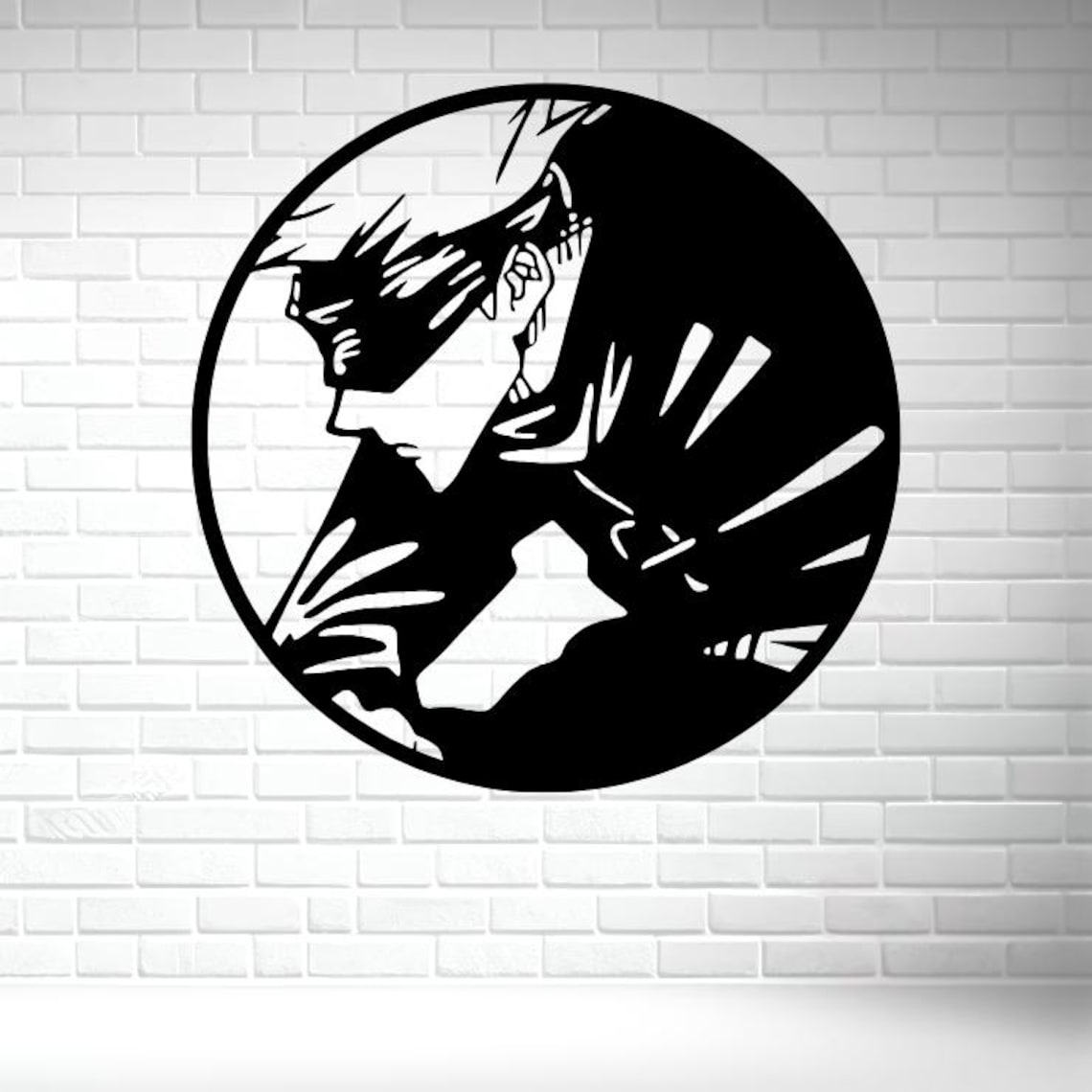 Satoru Gojo SVG | Jujutsu Kaisen Wall Art | Anime Silhouette Cut File ...
