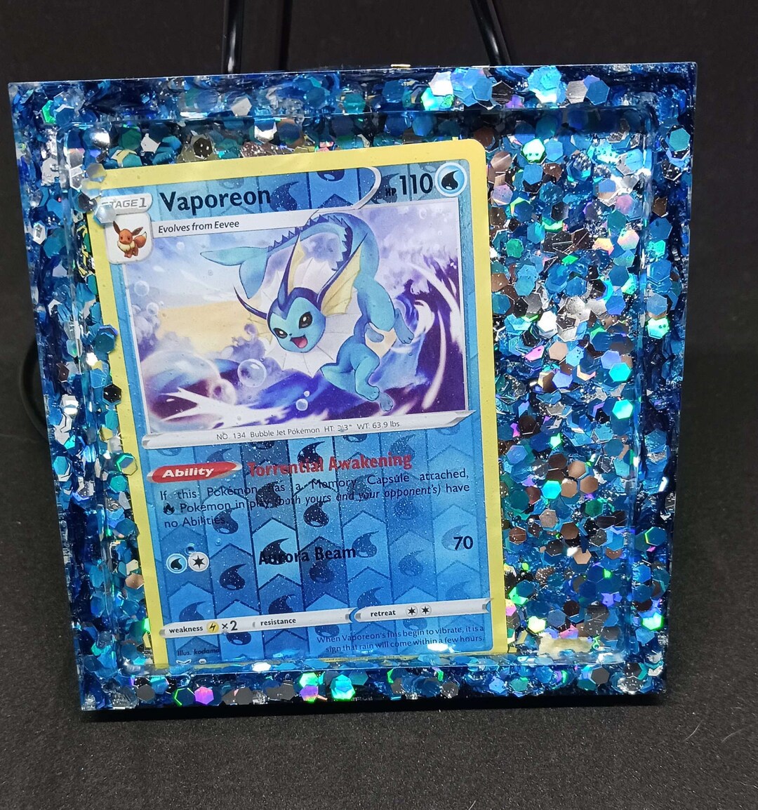 Vaporeon Pokemon Coaster - Etsy