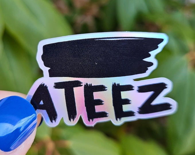 ATEEZ Holographic Sticker / Laptop Decal / Waterbottle Sticker / K-pop ...