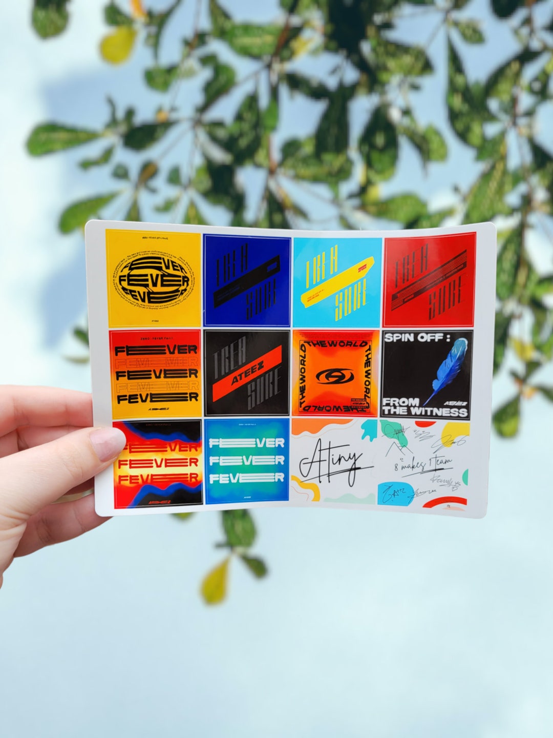 ATEEZ Album-inspired Artwork Sticker Sheet / Stray Kids Laptop - Etsy
