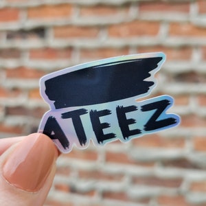 ATEEZ Holographic Sticker / Laptop Decal / Waterbottle Sticker / K-pop ...