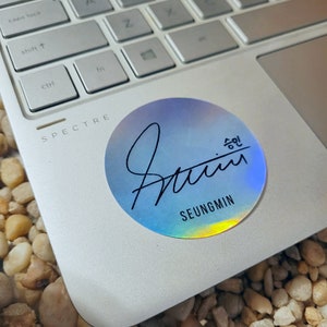 Stray Kids Signature-inspired Holographic Stickers / Laptop Decal ...