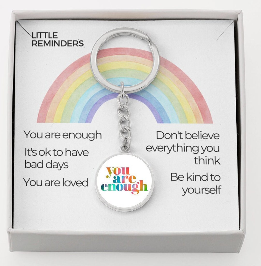 Little Reminder Keychain, Mental Health Keychain, Mental Health Lanyard ...