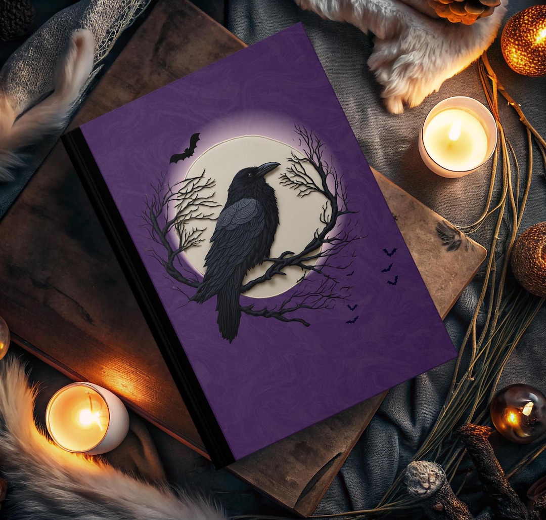Spooky Raven Journal | Crow Dark Aesthetic | Dark Forest Gothic ...