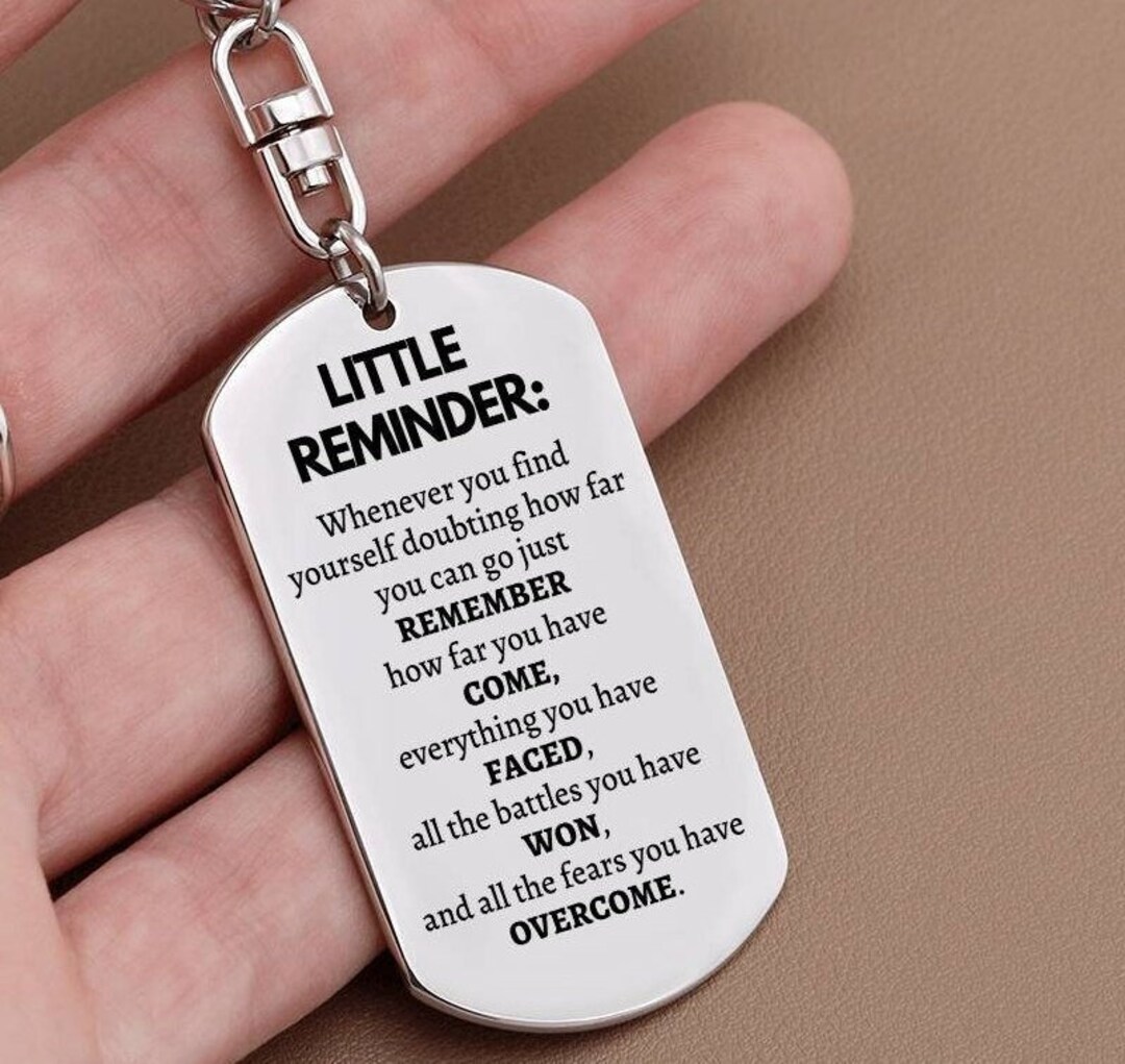 Little Reminder Keychain, Mental Health Keychain, Mental Health Lanyard ...