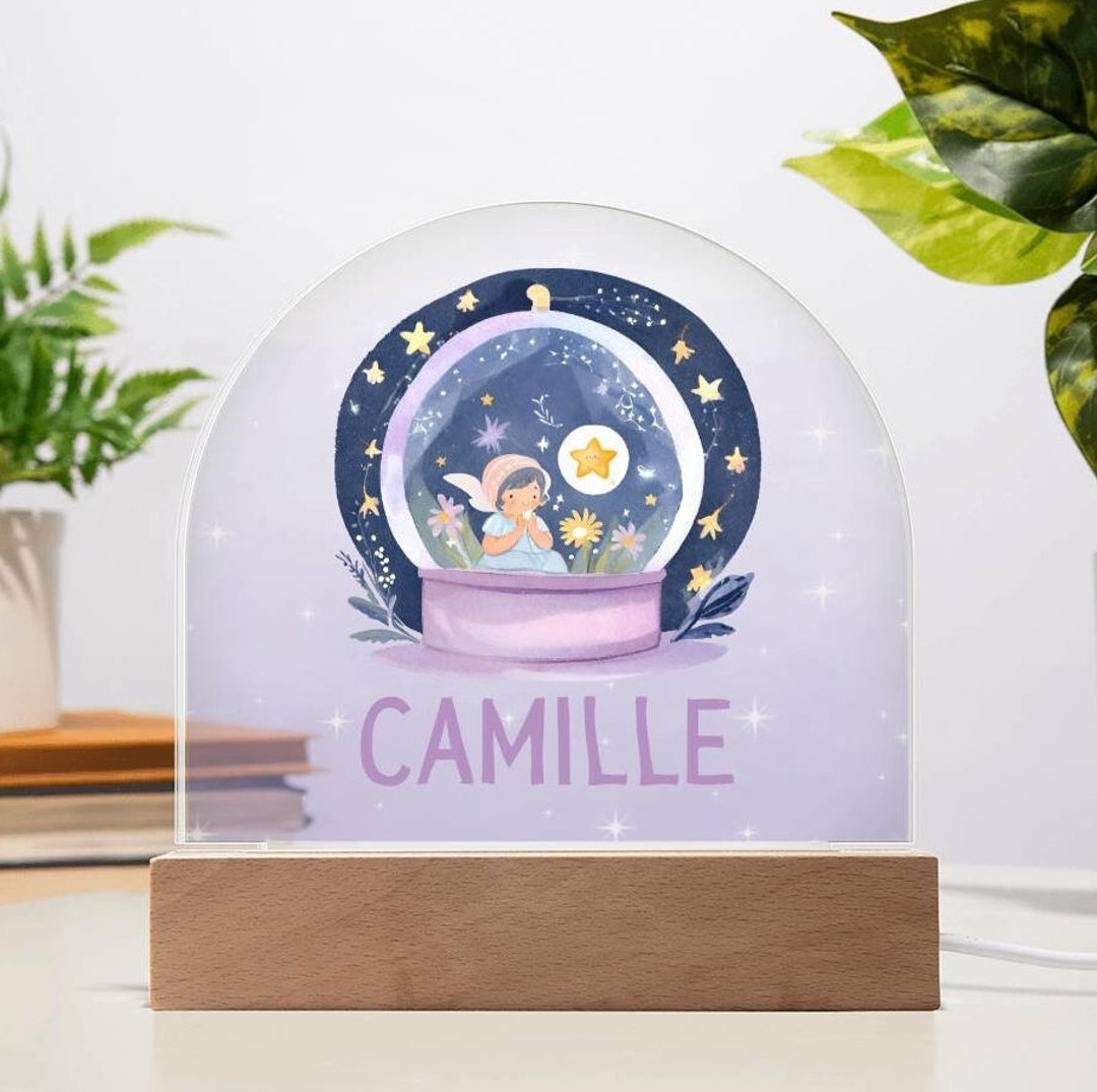 Personalized Fairy LED Night Light | Custom Nursery Decor - Etsy