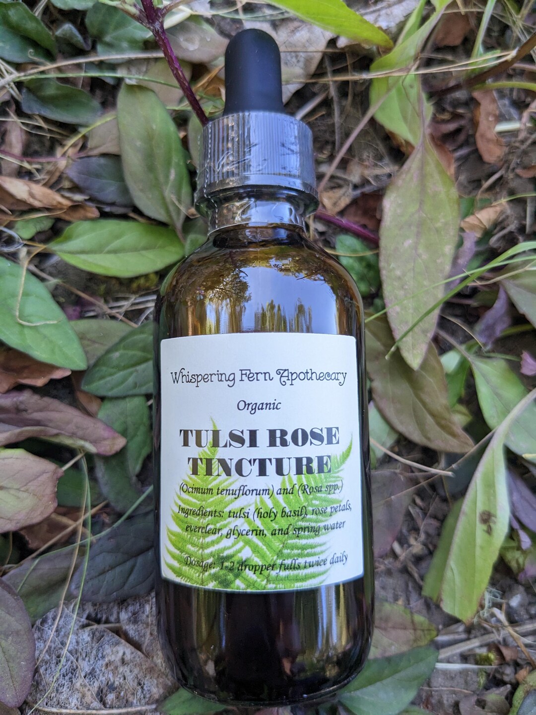 Tulsi Rose Tincture, Holy Basil, Rose, Extract, Stress Relief, Tonic - Etsy