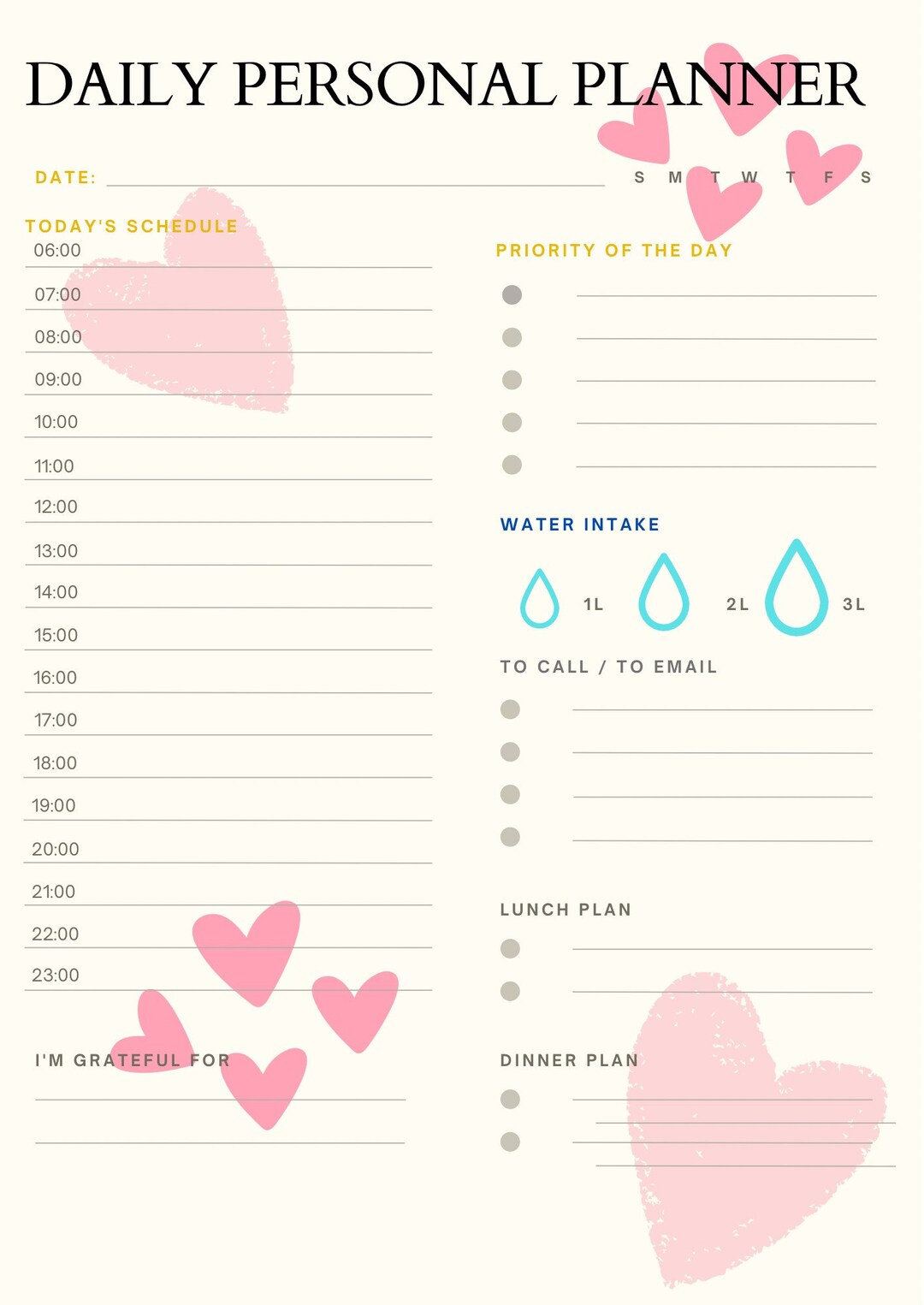 PLANNER PRINTABLES - Etsy
