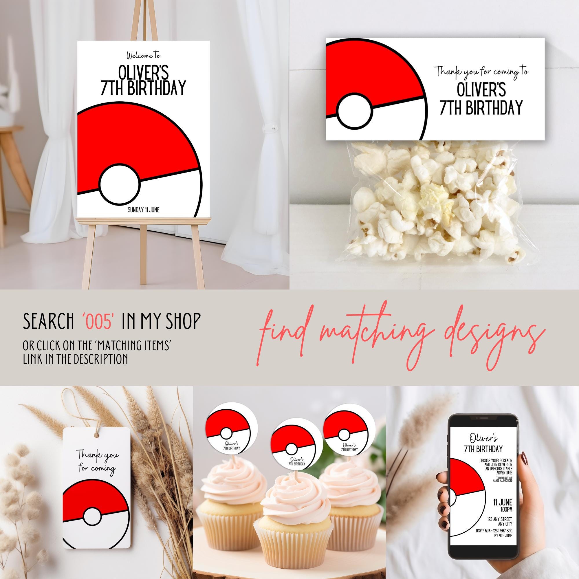 Poke Ball Water Bottle Label Template, Printable Pokemon Bottle Label ...