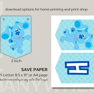 Blue's Clues Birthday Banner, Blue's Clues Party Banner, Happy Birthday Banner Bunting Flags 039 ...