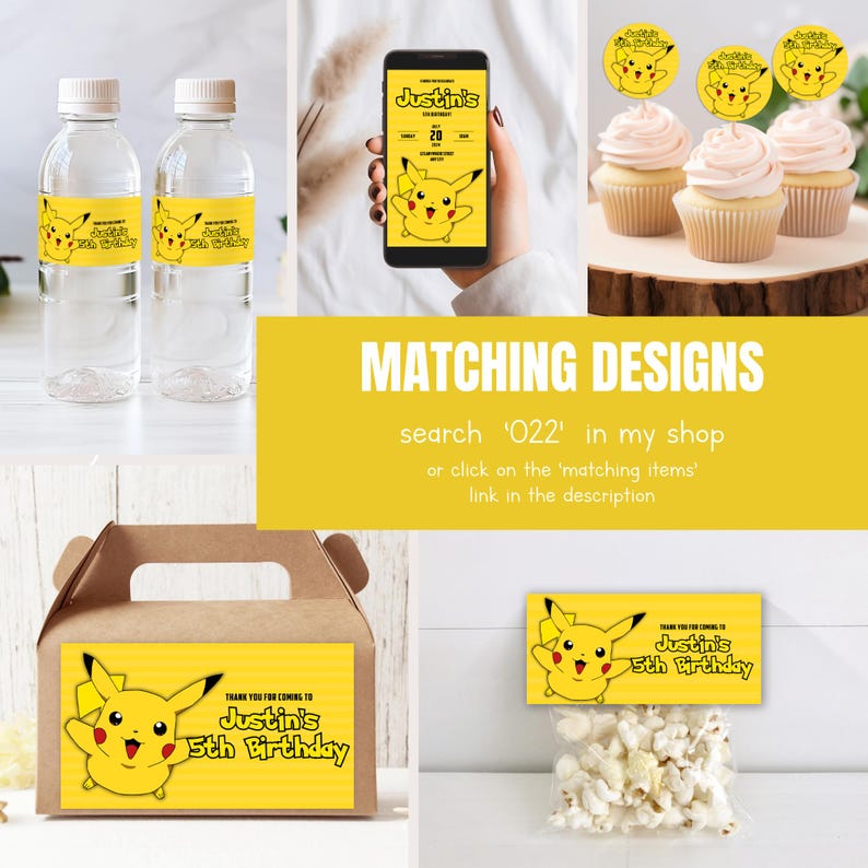 Pikachu Food Label, Birthday Party Food Tent Cards, Pikachu Food Tent ...