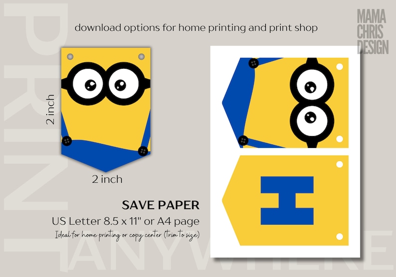 Minions Birthday Banner, Minions Party Banner, Happy Birthday Banner ...