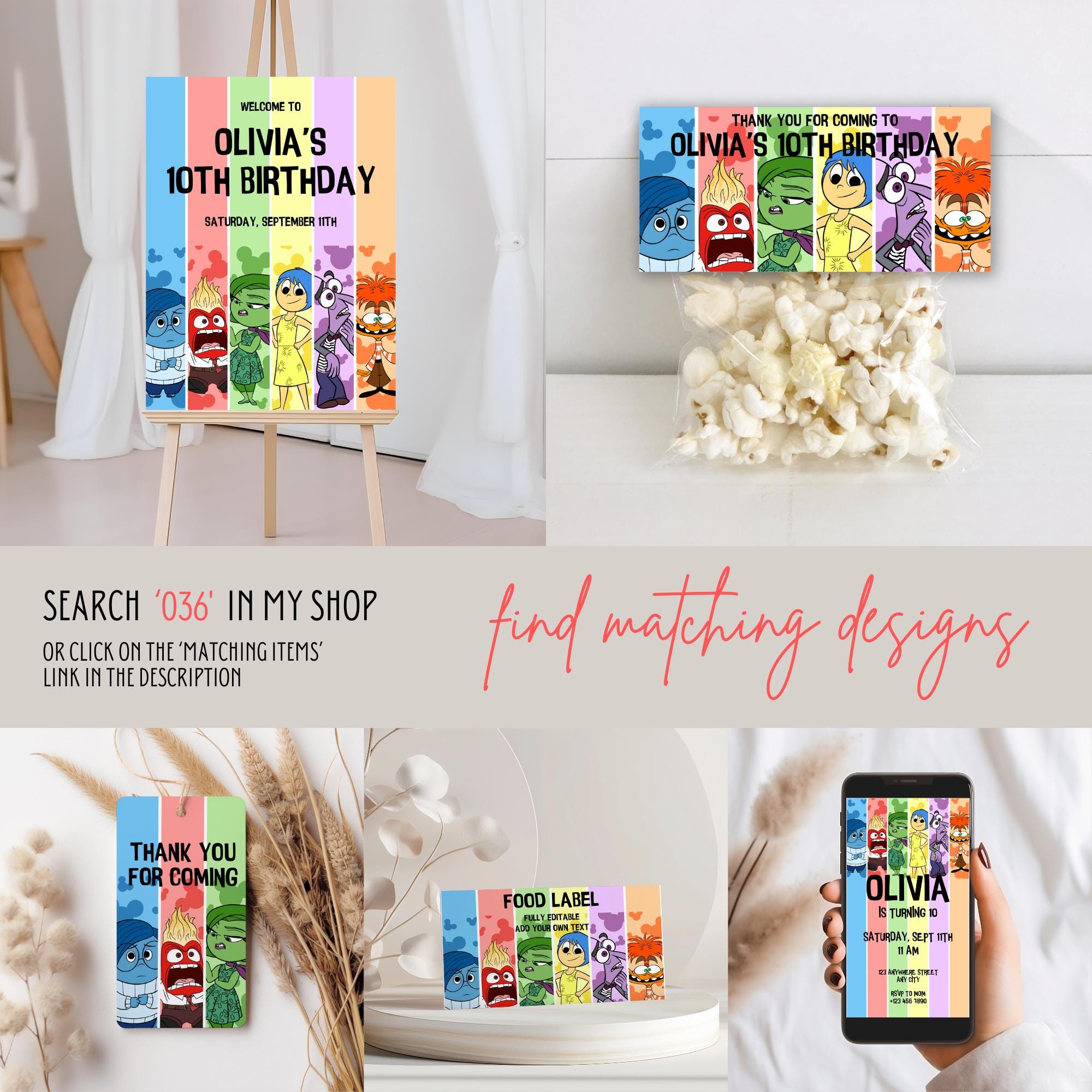 Inside Out Water Bottle Label Template, Printable Inside Out Bottle ...