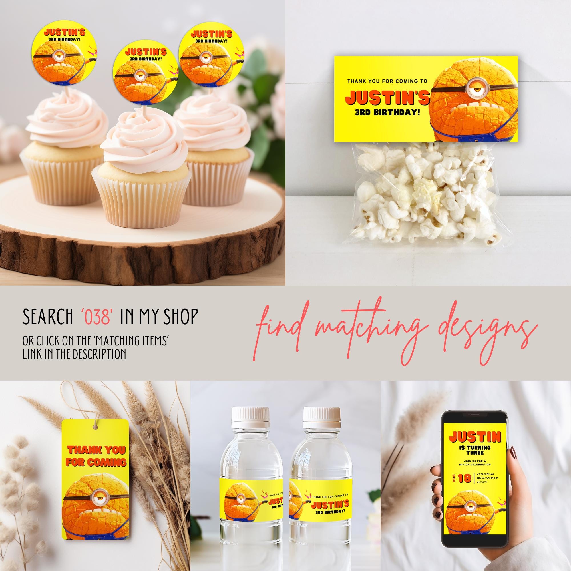 Despicable Me 4 Welcome Sign Template, Editable Minions Birthday Easel ...