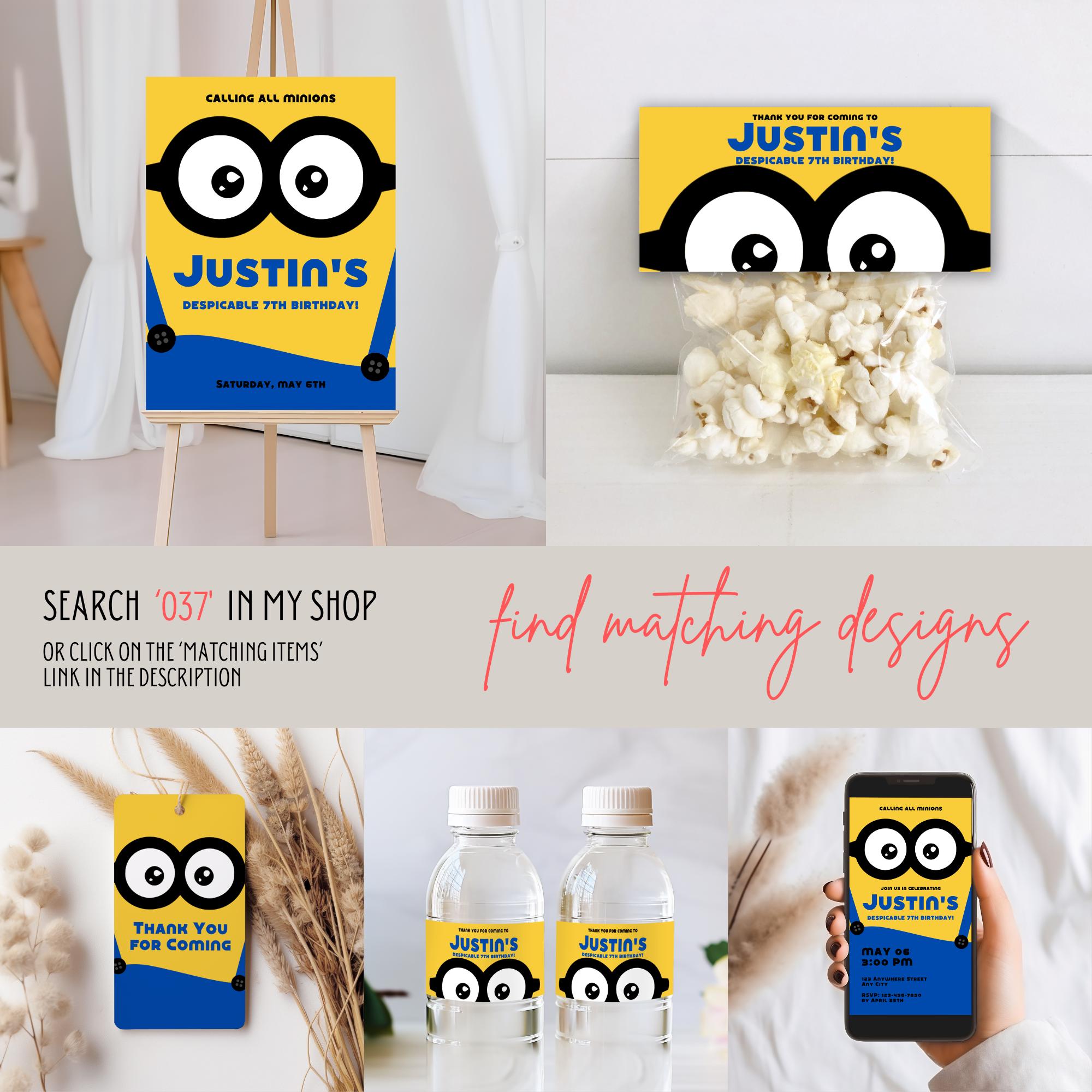 Minions Food Label, Birthday Party Food Tent Cards, Minions Food Tent ...