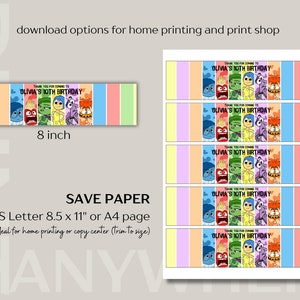 Inside Out Water Bottle Label Template, Printable Inside Out Bottle ...