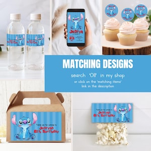 Stitch Welcome Sign Template, Editable Lilo and Stitch Birthday Easel ...