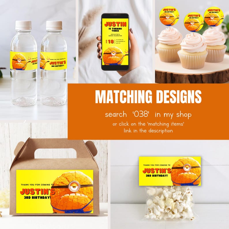 Despicable Me 4 Favour Tag, Thank You Tag Template, Editable Favour Tag ...