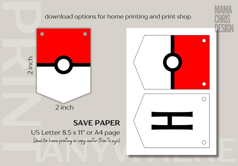 Pokemon Birthday Banner, Poke Ball Party Banner, Happy Birthday Banner ...