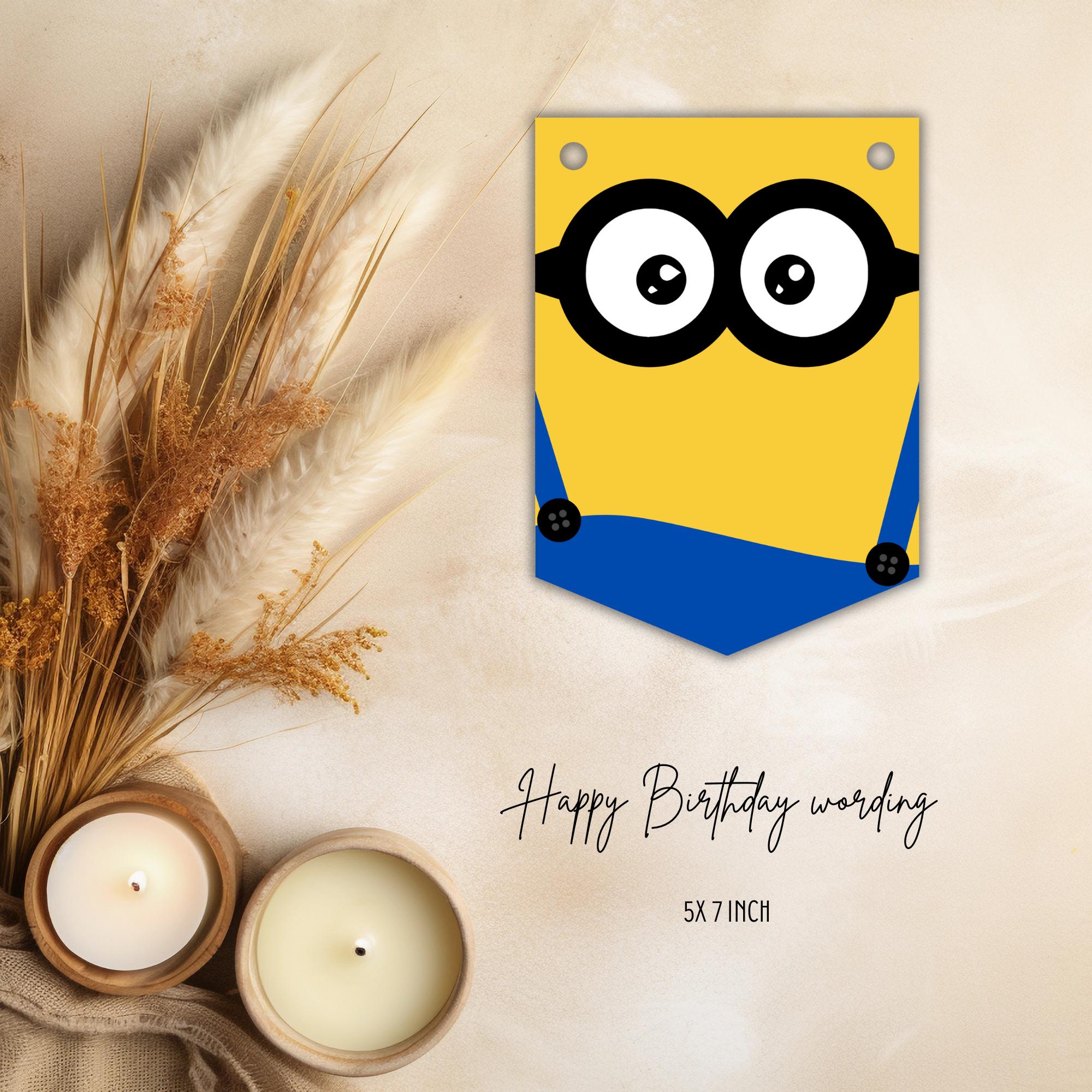 Minions Birthday Banner, Minions Party Banner, Happy Birthday Banner ...