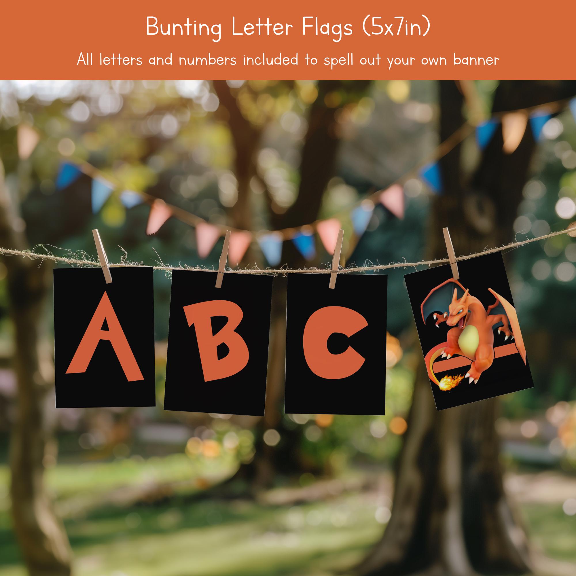 Charizard Birthday Party Bundle Template, Editable Birthday Party ...