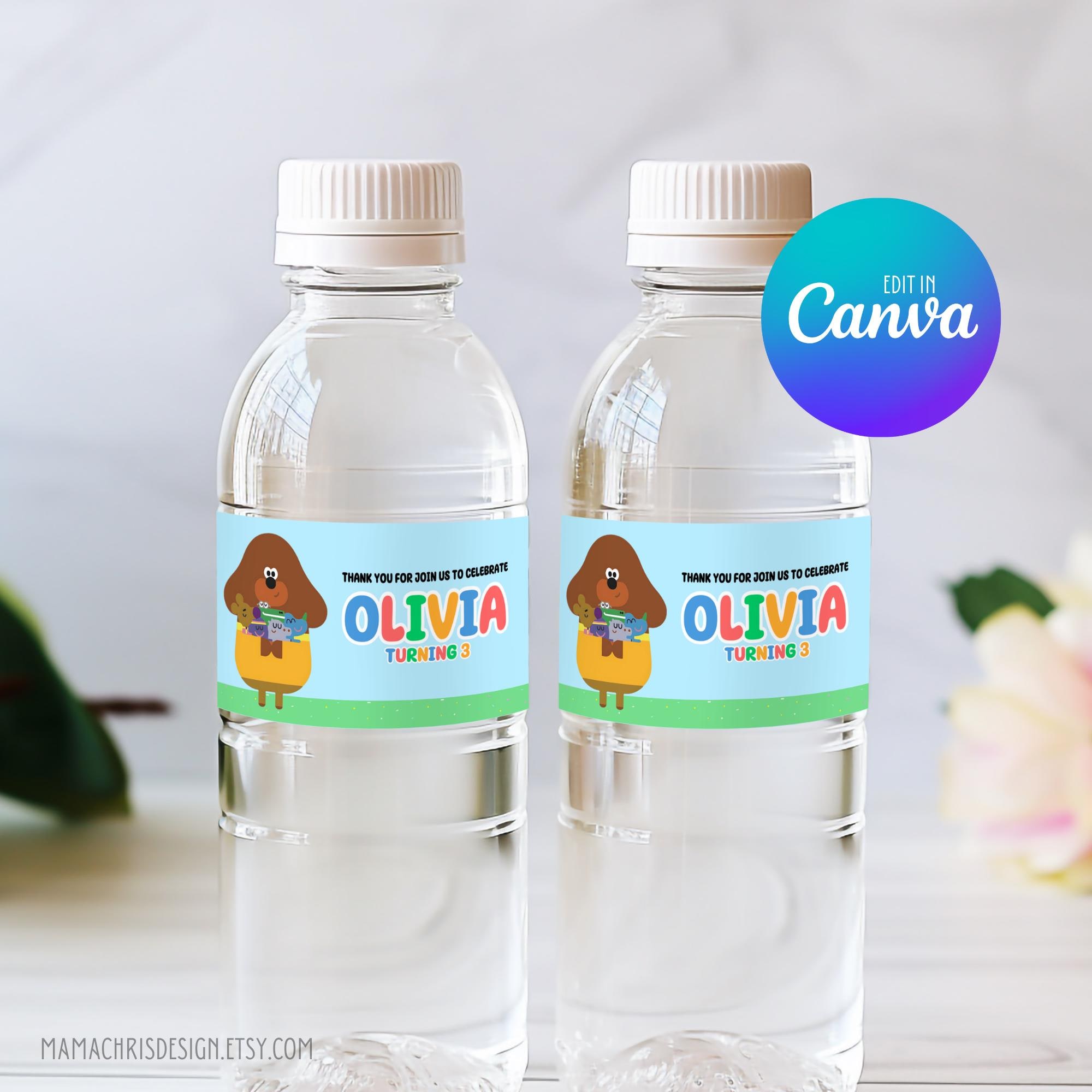 Hey Duggee Water Bottle Label Template, Printable Hey Duggee Bottle ...