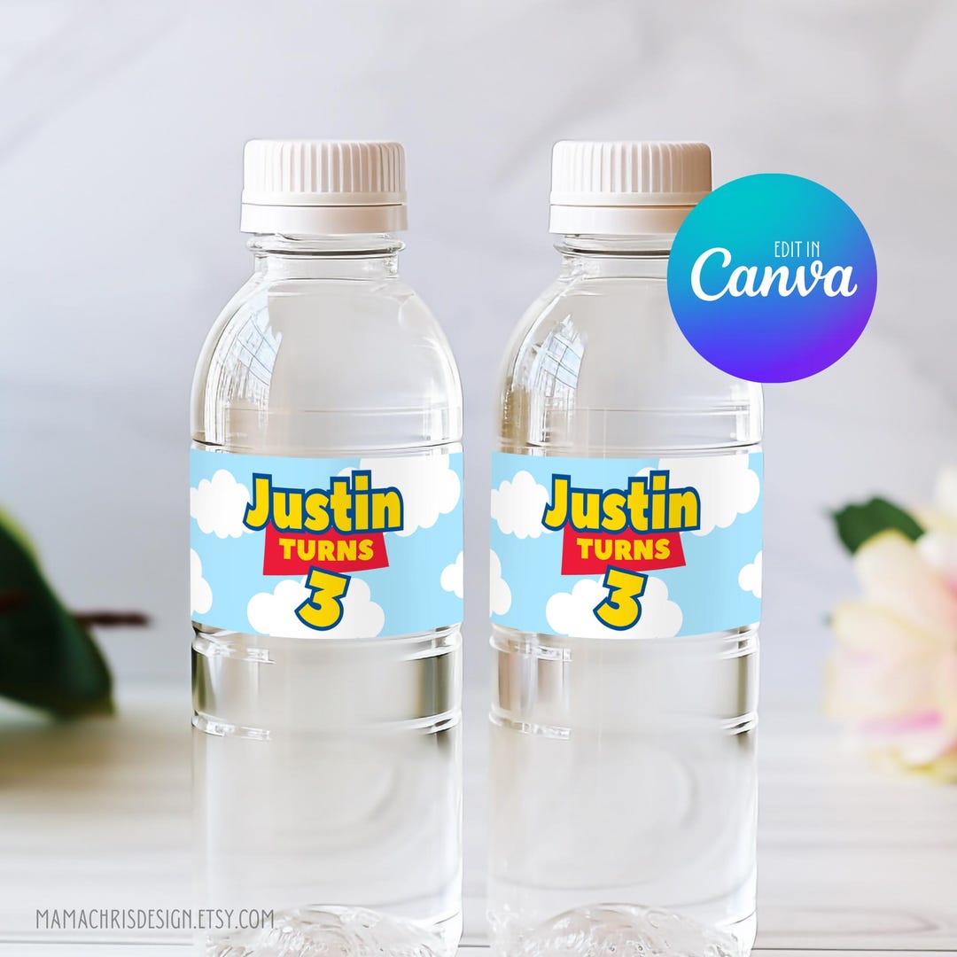 Toy Story Water Bottle Label Template, Printable Toy Story Bottle Label ...