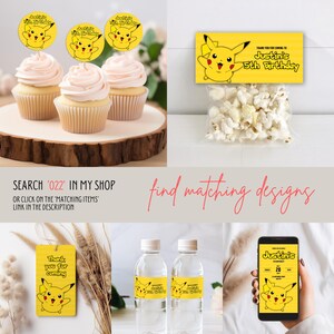 Pikachu Welcome Sign Template, Editable Pokemon Birthday Easel Sign ...