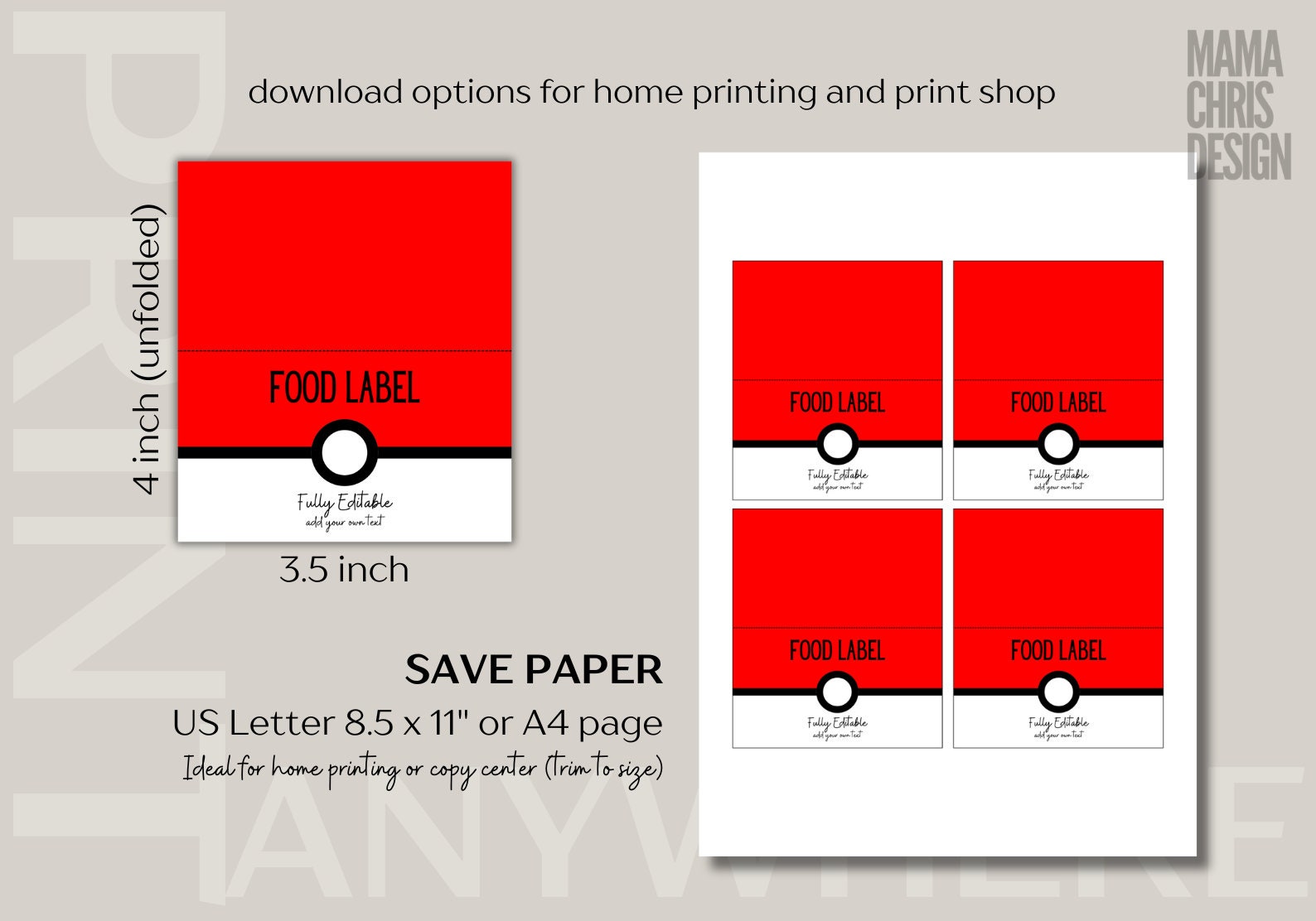 Pokemon Food Label, Birthday Party Food Tent Cards, Pokemon Food Tent ...