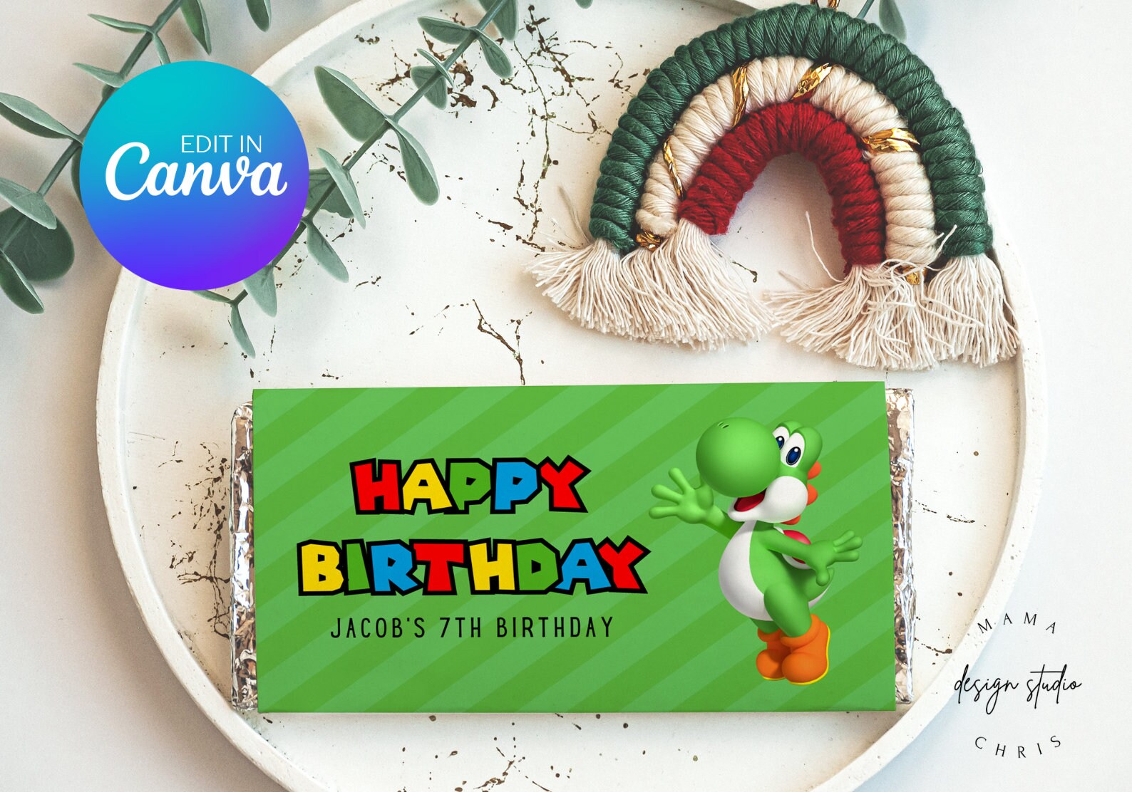 Yoshi Chocolate Bar Wrappers Printable Bar Wrappers - Etsy Australia