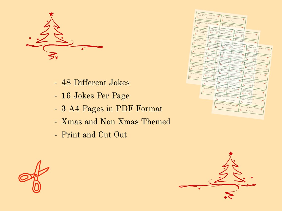 48 Christmas Jokes Printables | Bon Bon | Christmas Cracker Jokes | PDF ...