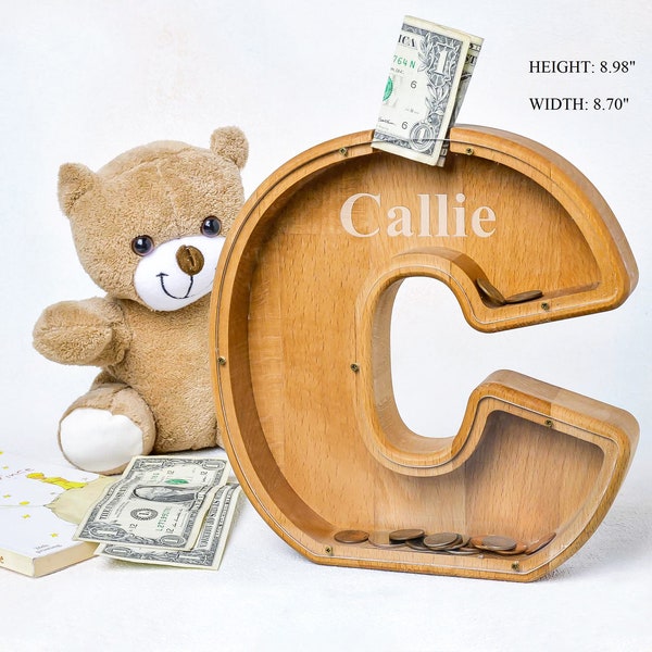 Letter Piggy Bank Made in Usa - Etsy