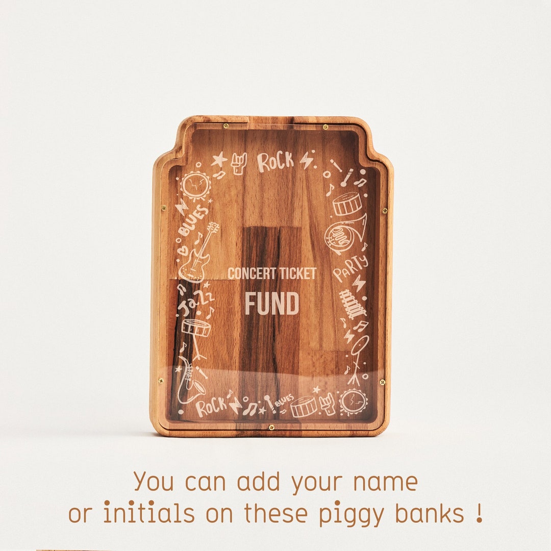 Adult Kid Baby Boy Girl Piggy Bank, Easter Wood Jar Coin Bank, Trip ...