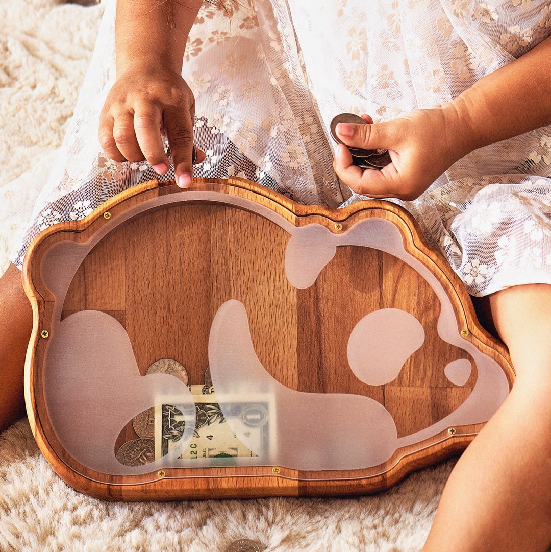 Custom Panda Coin Bank With Name, Animal Piggy Bank for Girls or Boys ...