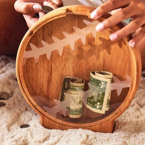 Ice Hockey Helmet Coin Bank, Piggy Bank for Boys, Handmade Gift ...