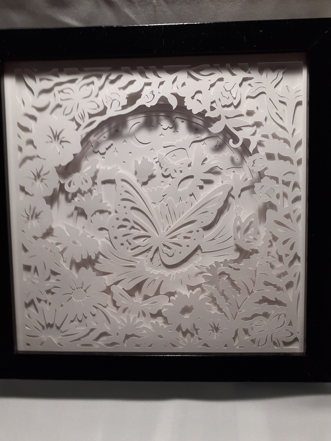 Butterfly Shadow Box 3D Cut Paper Light Box - Etsy
