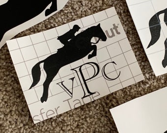 Hunter Jumper Decal - Etsy