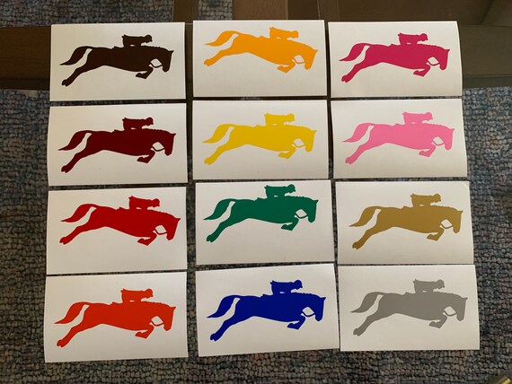 Hunter Jumper Horse Vinyl Decal - Etsy