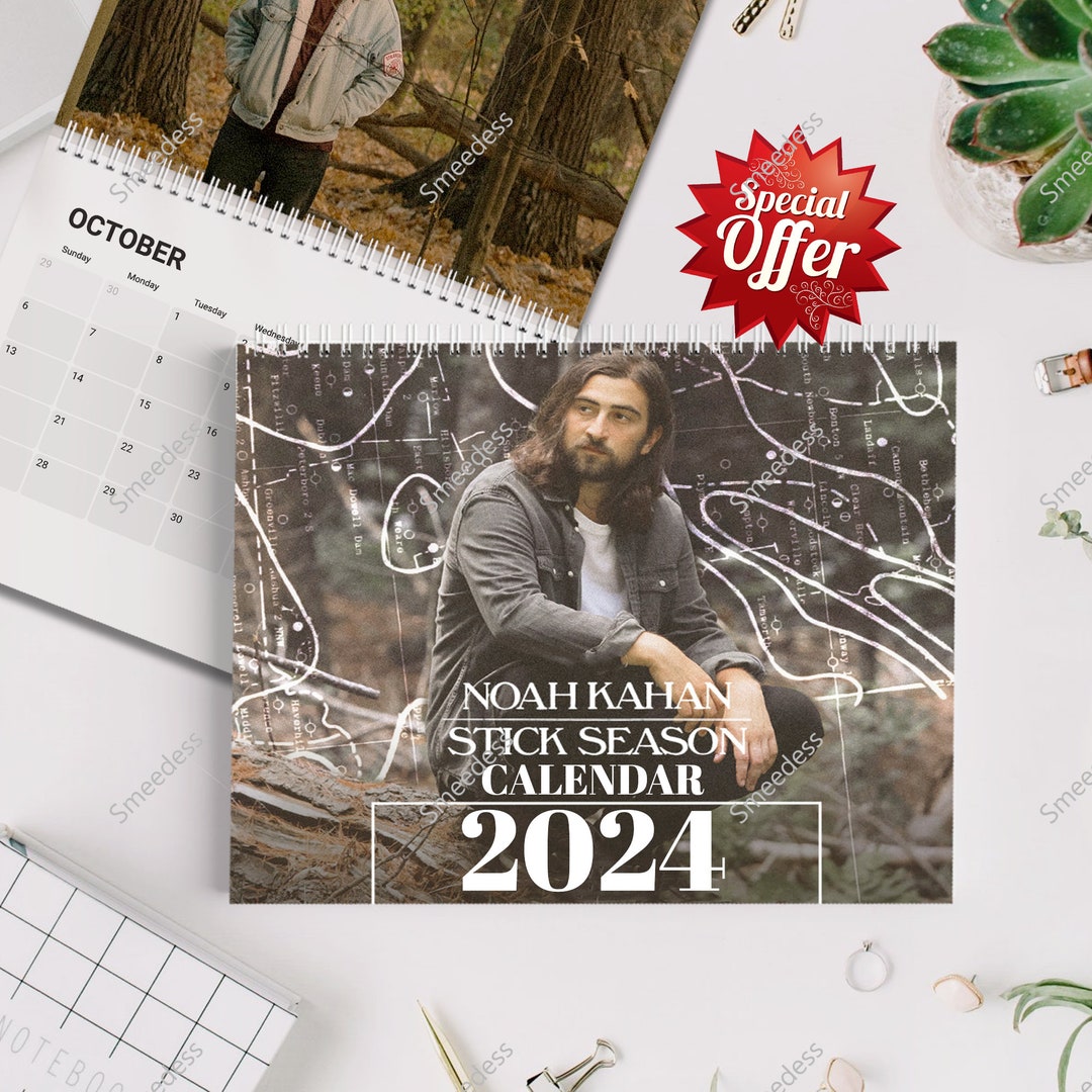 Vintage Stick Season 2024 Wall Calendar Noah Kahan Calendar - Etsy