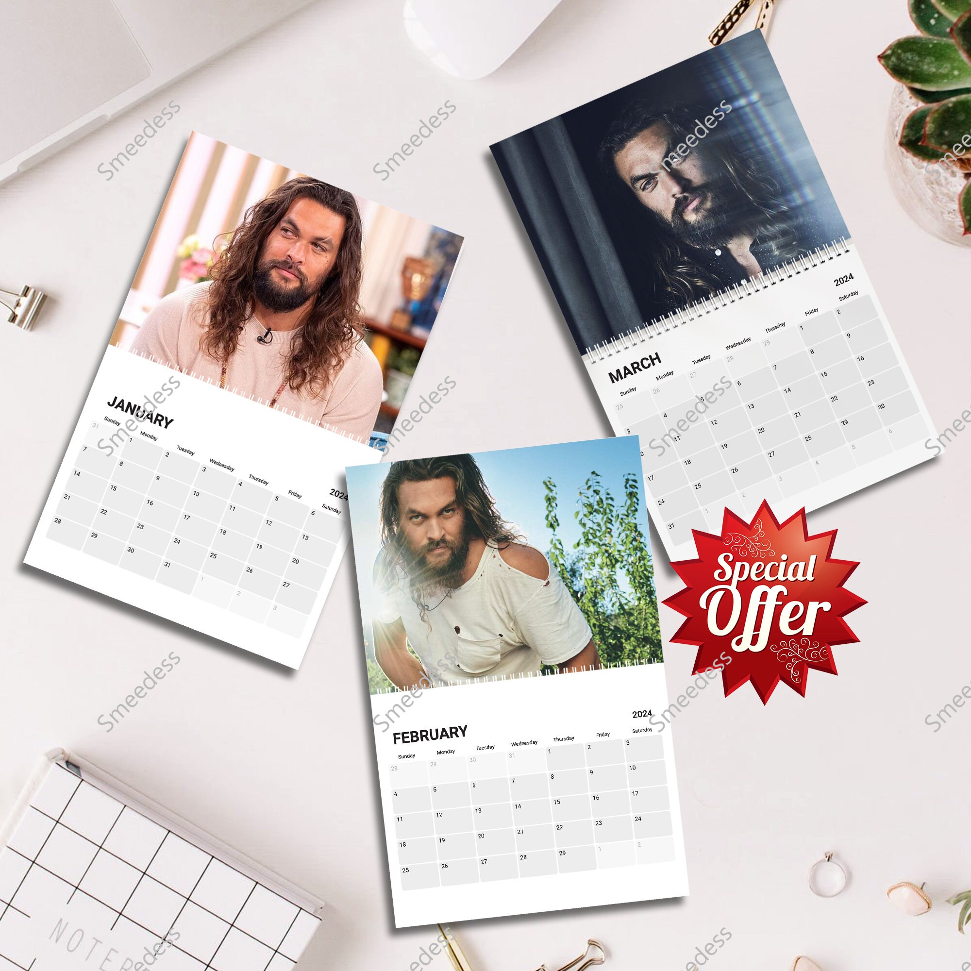 Calendario Jason Momoa 2024, Calendario delle celebrit venduto da Abrupt Alis | SKU 6931212 ...