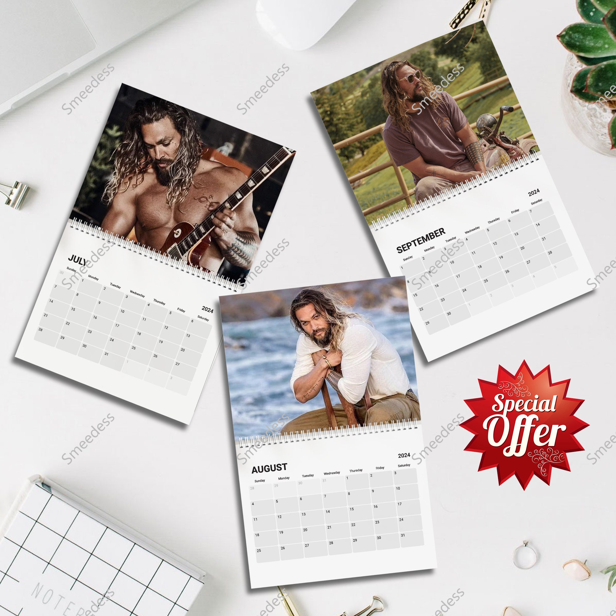 Calendario Jason Momoa 2024, Calendario delle celebrit venduto da Abrupt Alis | SKU 6931212 ...