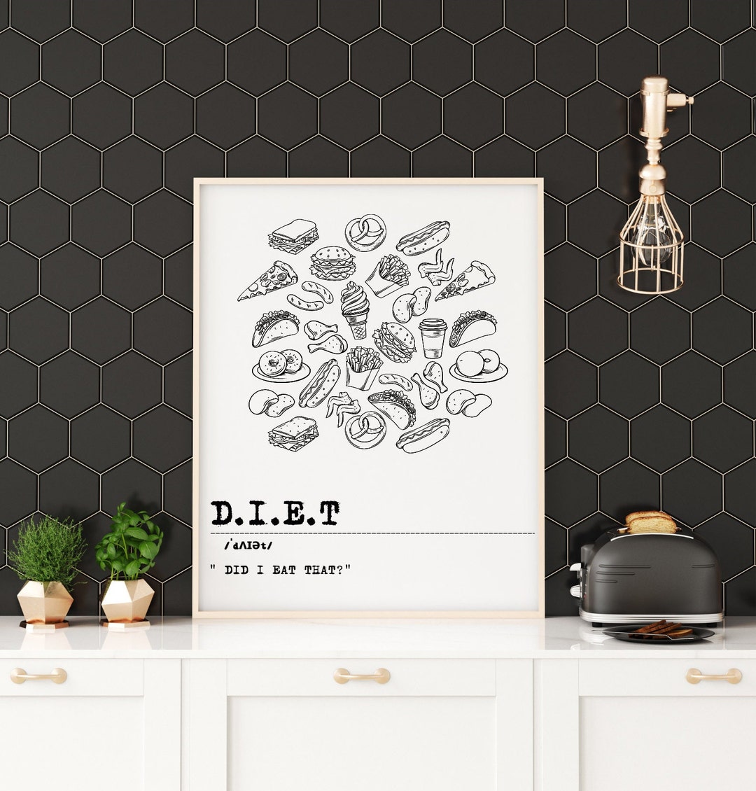 D I E T DEFINITION Printable Wall Art Unframed Etsy d-i-e-t-definition-printable-wall-art-unframed-etsy