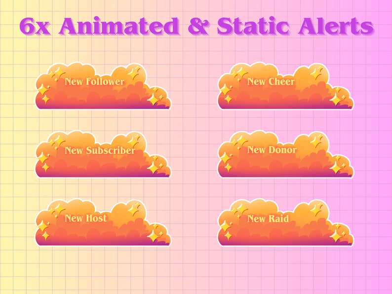 Animated Twitch Overlay||cozy Sunset Stream Overlay for Youtube and ...