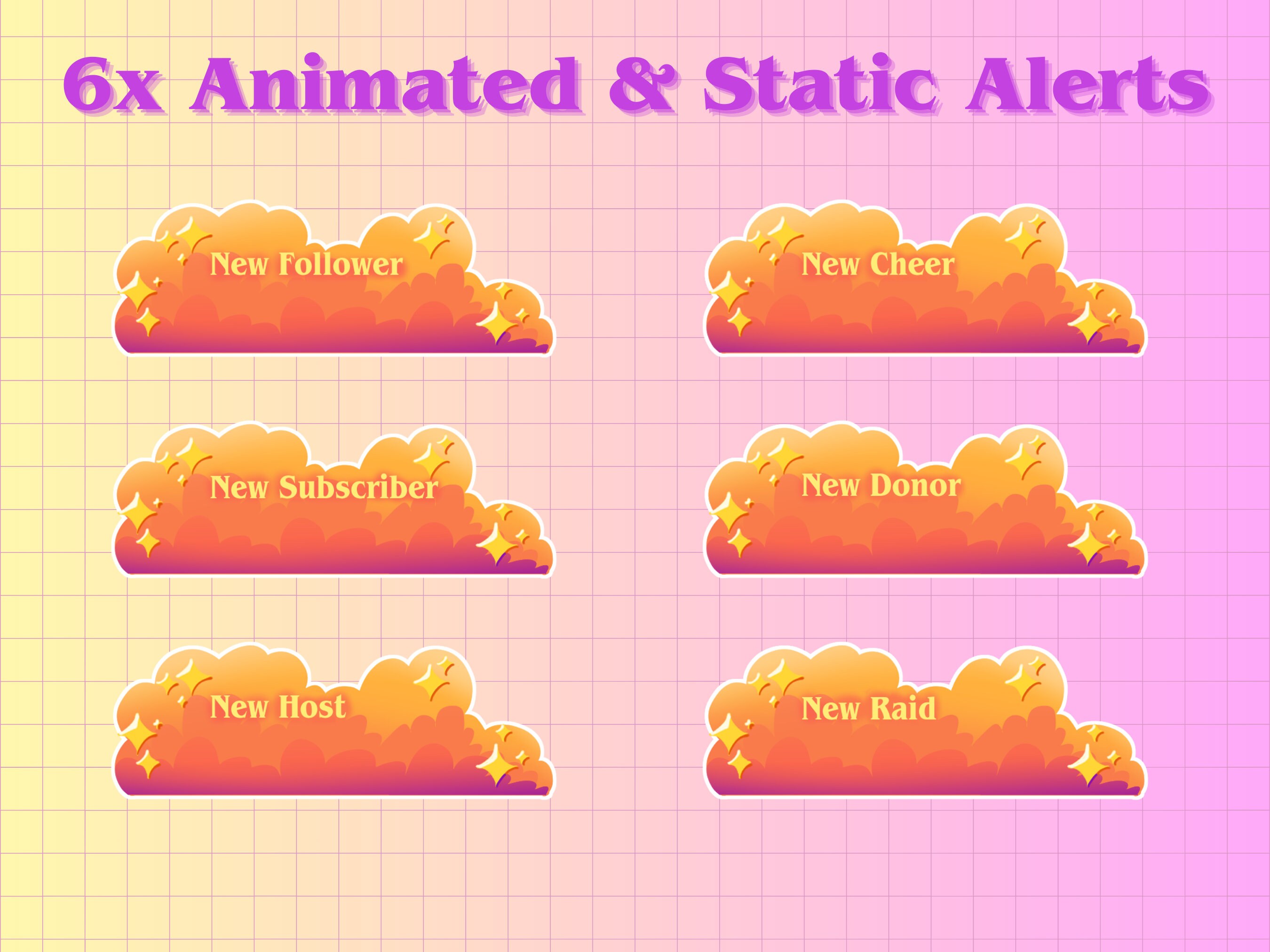 Animated Twitch Overlay||cozy Sunset Stream Overlay for Youtube and ...