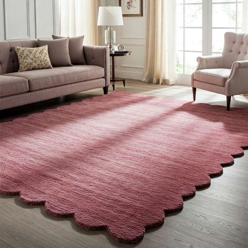 Scalloped Rug - Etsy
