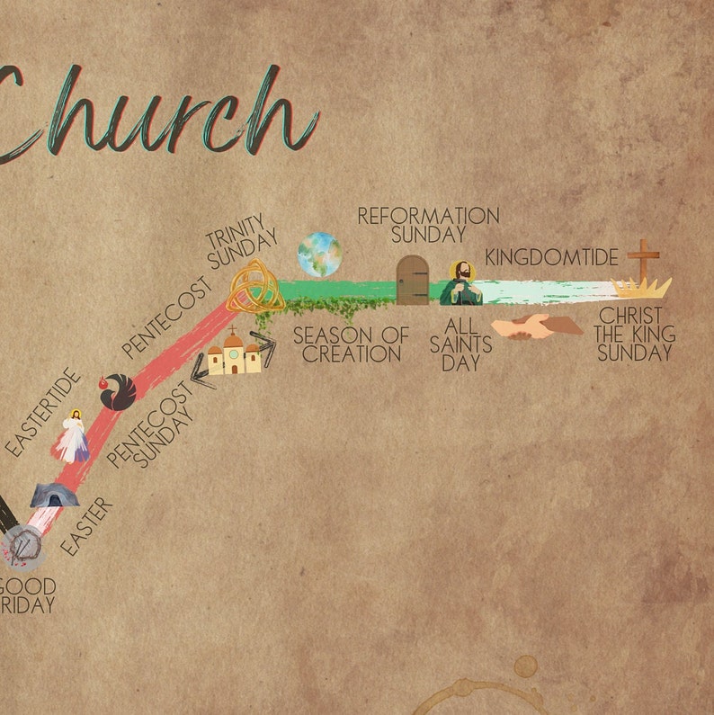 Liturgical Church Calendar (protestant) PRINTABLE - Etsy