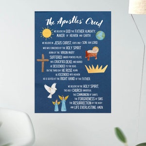 The Apostles' Creed Printable - Etsy