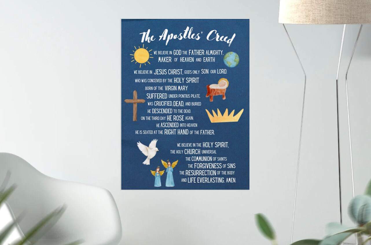 The Apostles' Creed Printable - Etsy