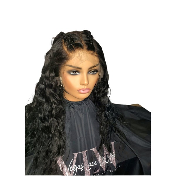 Black Lace Front Wig - Etsy